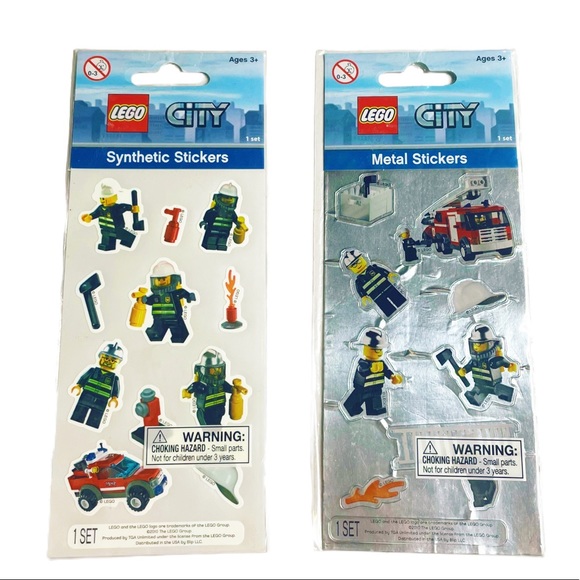 Lego | Other | Vintage Lego Stickers Firefighter Stickers Legos ...